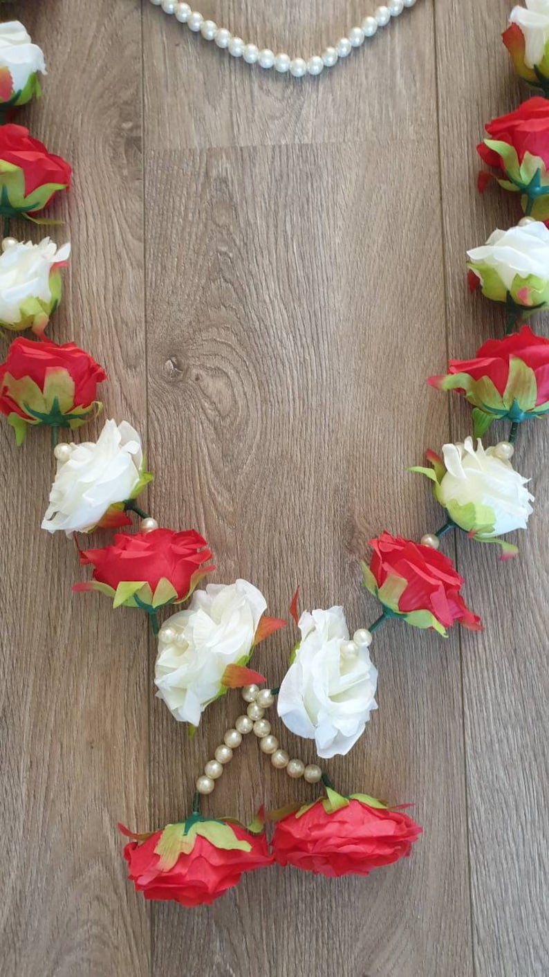 Wedding Garlands Indian Wedding Rose Garland Silk Flower | Etsy