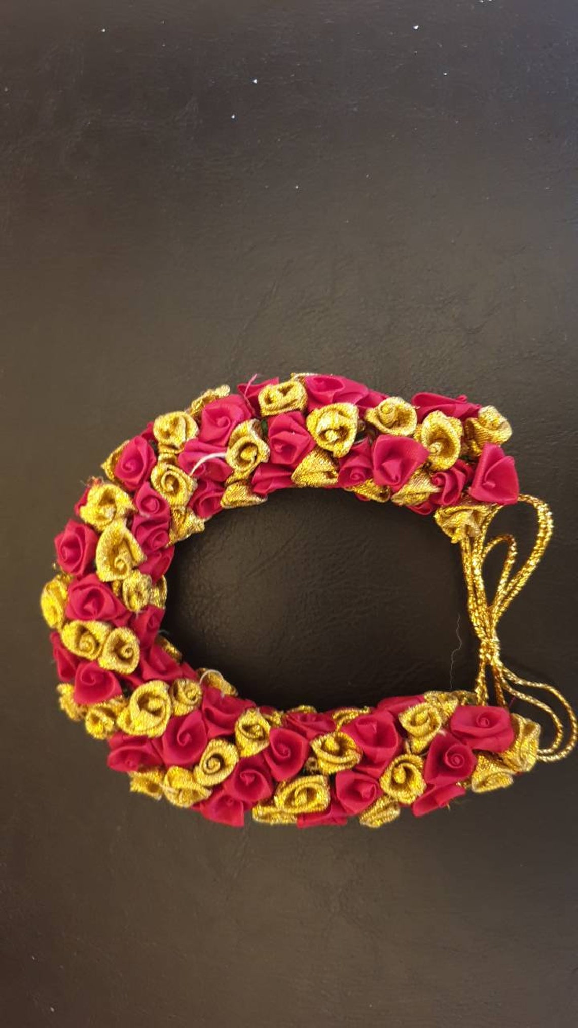 Traditional Indian Hair accessories coloured Gajra Artificial | Etsy