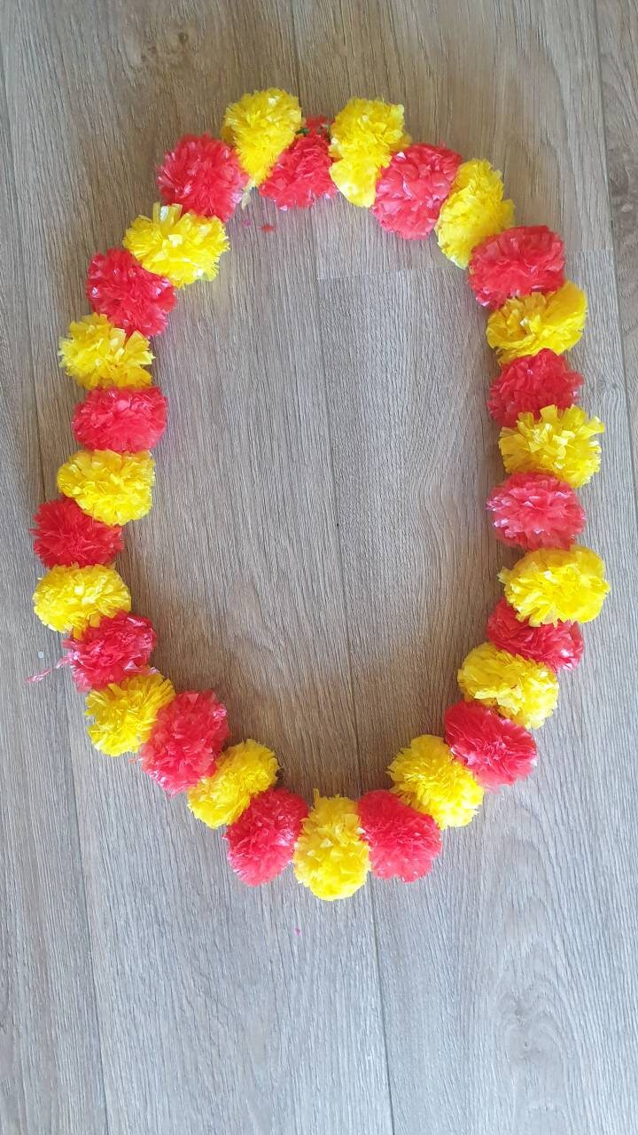 Artificial Indian marigold mala/garland/haar jaimala shaadi | Etsy