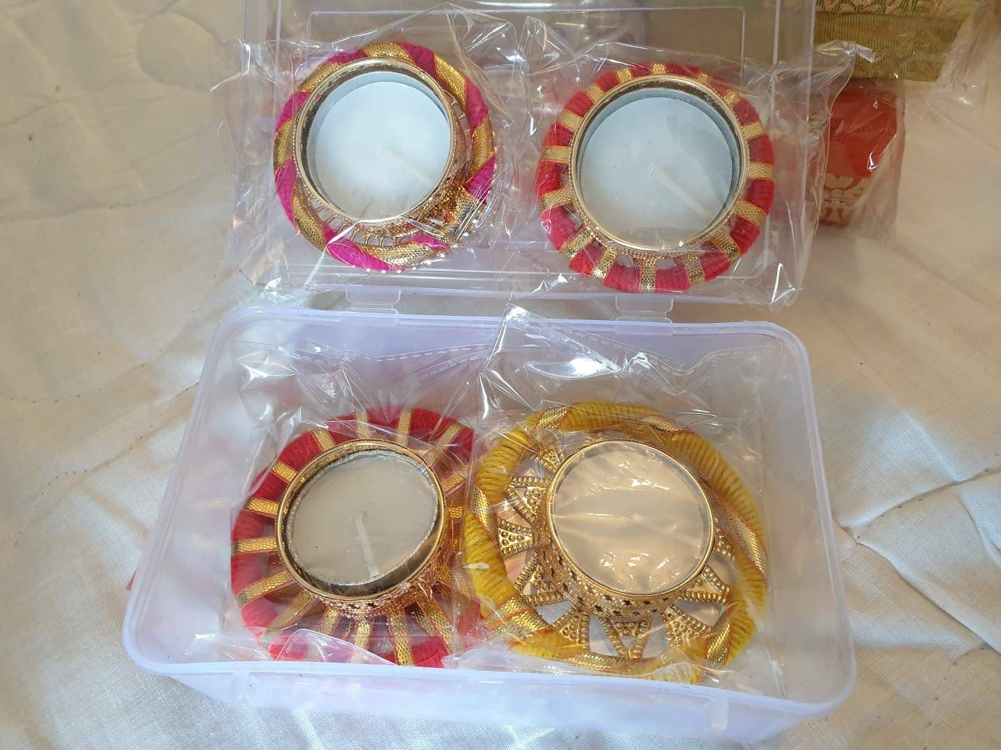 Embellished Steel Diya Set, Diwali Decor, Pooja Gift - Etsy UK