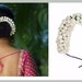 White Flower Gajra: Indian Hair Bun, Bridal Veni, Party Jewelry - Etsy