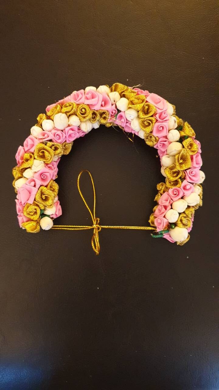 Traditional Indian Hair accessories coloured Gajra Artificial | Etsy