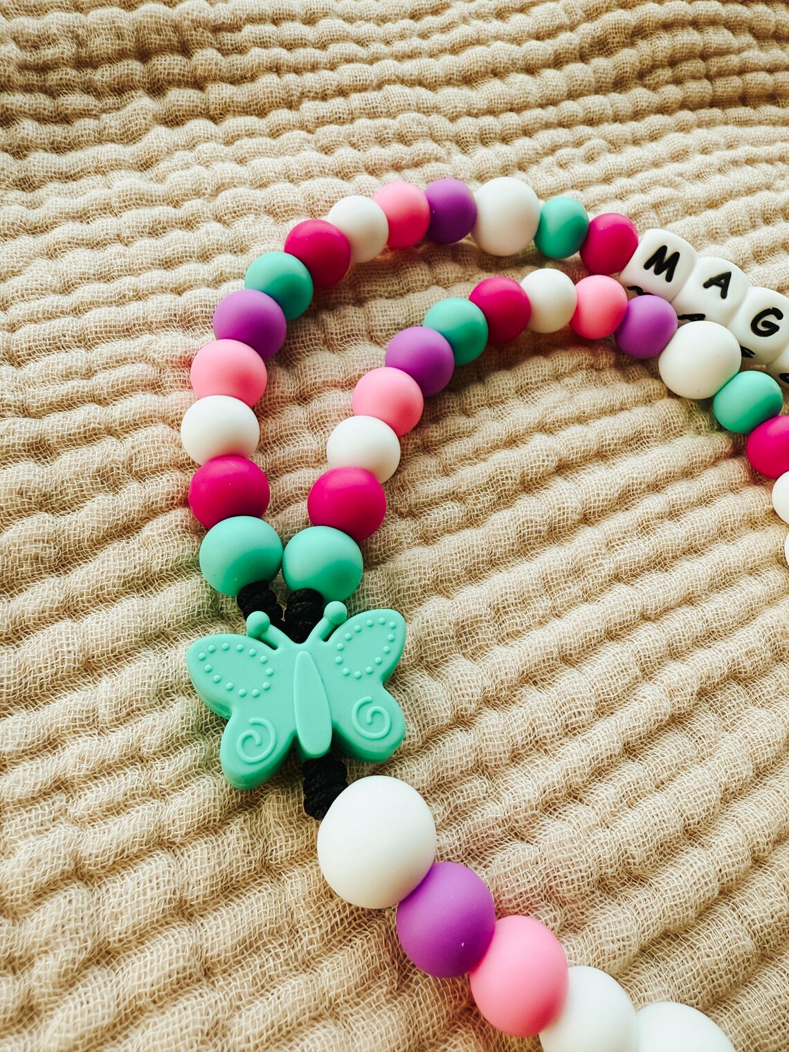 Butterfly | Custom Baby Rosary | Chewy Rosary for Babies | Catholic ...