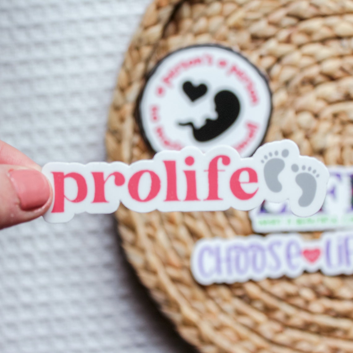 Pro-Life Sticker Pro-Life Movement Catholic Sticker | Etsy