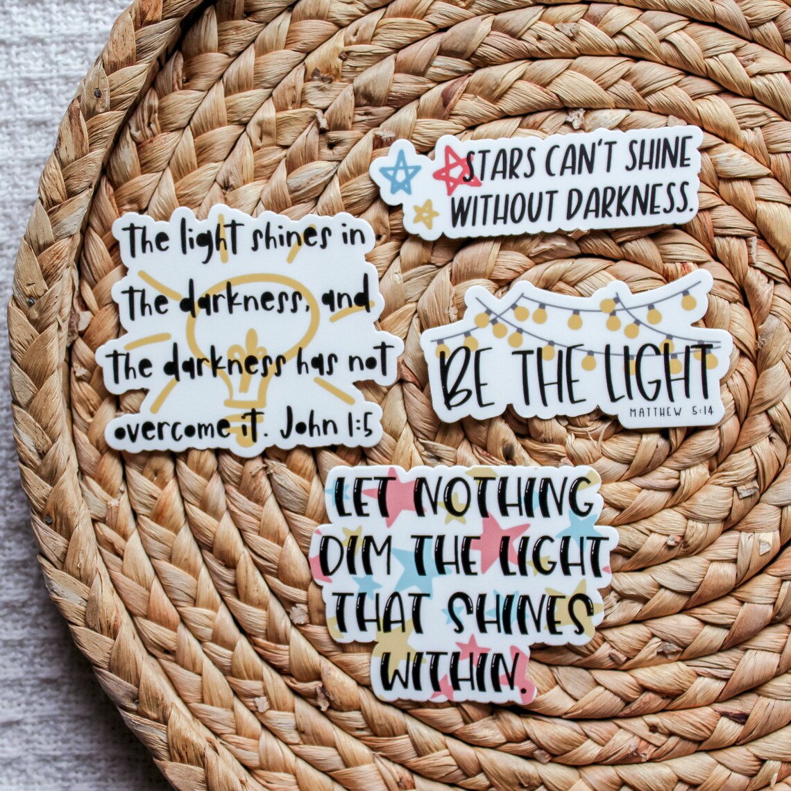 Be the Light Sticker Vinyl Sticker Inspirational Sticker - Etsy