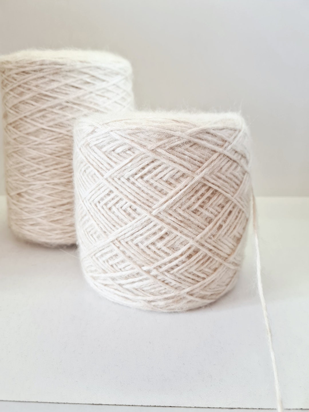 Pecci Filati Volpino Reserved Gray Cream , Alpaca Yarn , Merino Yarn ...