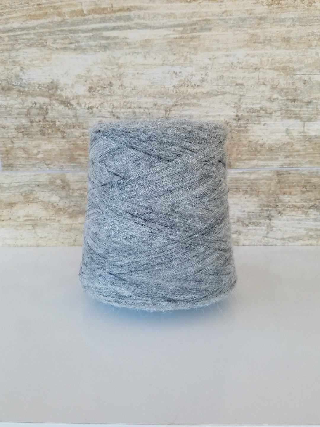 Mohair Cone Yarn Grizzley Gray on Cone,1330gr Mohair Yarn,machine Yarn ...