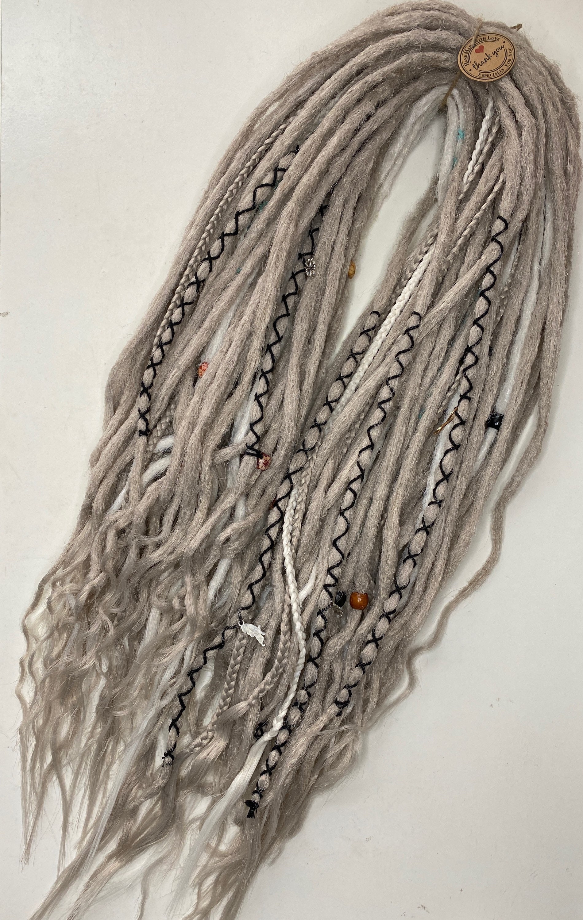 Silver White Curly Dreads / Synthetic Dreadlocks Extensions - Etsy