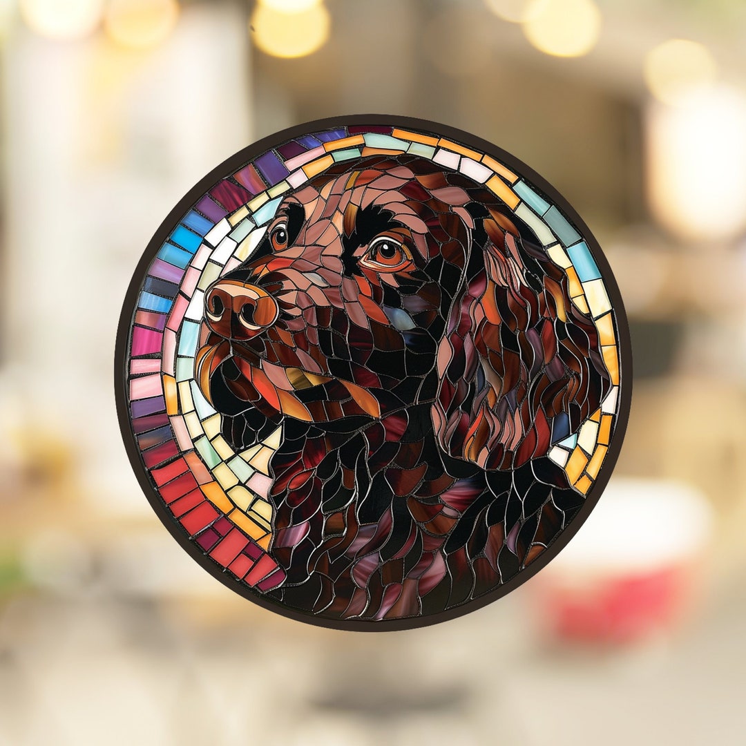 Boykin Spaniel Stained Glass Look Window Cling Pet Lover Gift for Pet ...