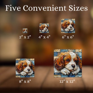 Cavalier King Charles Spaniel Puppy Ceramic Tile Art Wall Tile ...