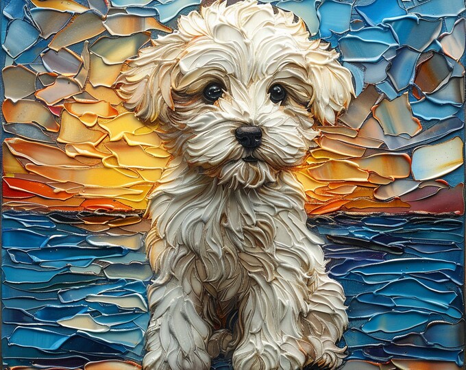 Cavalier King Charles Spaniel Puppy Ceramic Tile Art Wall Tile ...