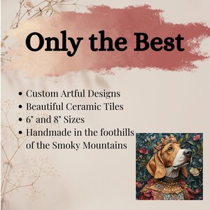 Bloodhound Dog Medieval King Ceramic Art Tile Castlecore Dark Academia ...