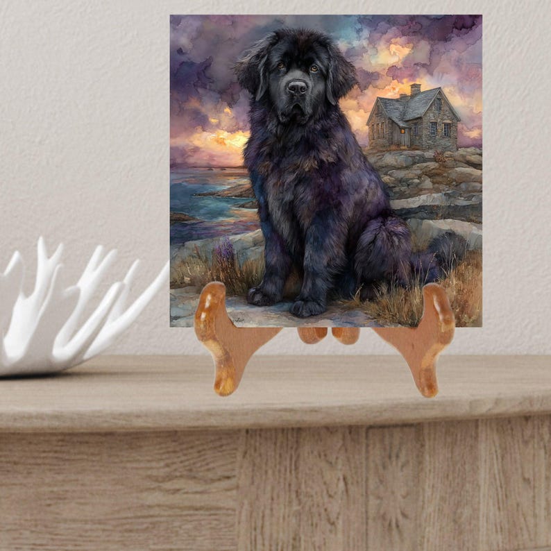 Newfoundland Parisian Style Ceramic Tile Artwork With Optional Display ...