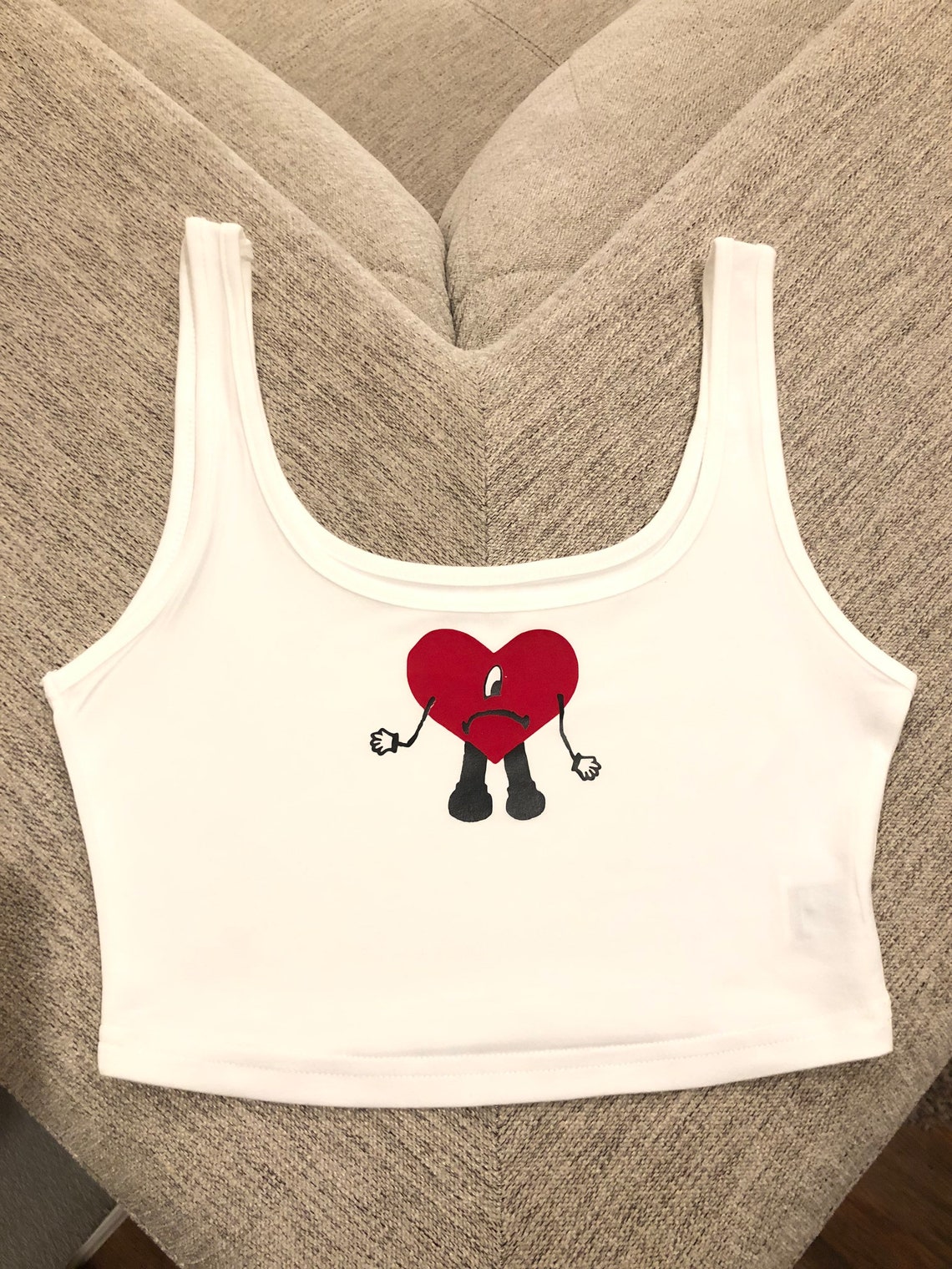 Bad Bunny Crop Top Un Verano Sin Ti Shirt Heart Crop Top - Etsy