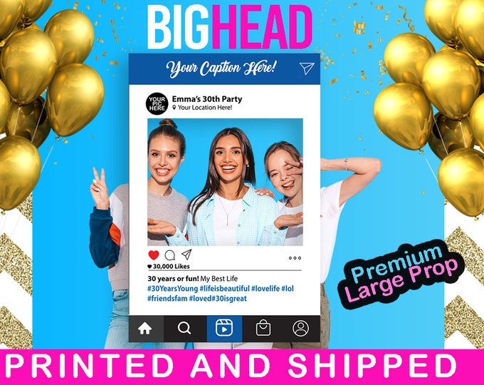 Instagram Frame, Social Media Prop, Photo Booth Frame, Instagram Prop ...