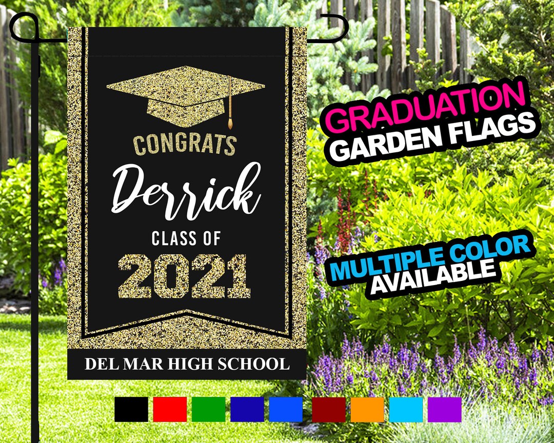 Graduation Yard Flag, Class of 2023 FREE SHIPPING, High School or ...