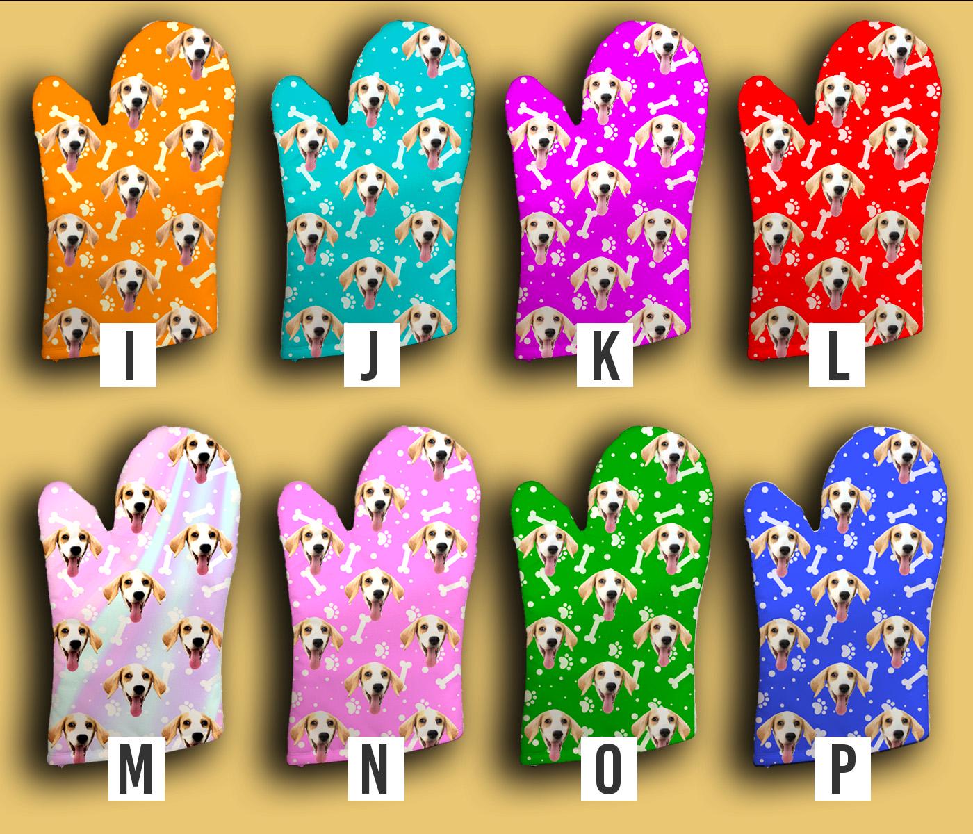 Custom Pet Oven Mitten Set With Pot Holder - Personalized Dog & Cat ...