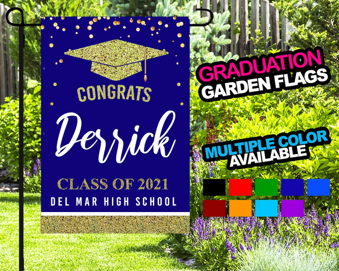 Graduation Yard Flag, Class of 2025 FREE SHIPPING, High School or ...