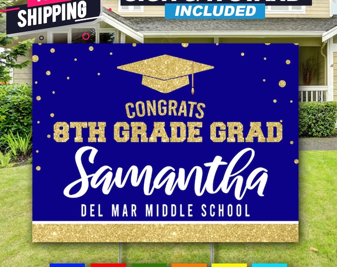 Middle School Graduation Card, for Girl, for Boy, Personalized Middle ...