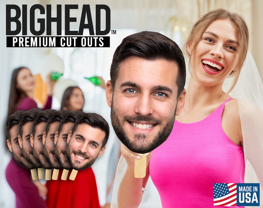 Custom Big Head Cutout Prop - Personalized Face on a Stick for Birthday ...