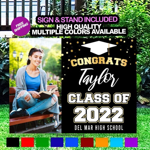 Middle School Graduation Yard Sign 8th Grade Graduate Sign - Etsy
