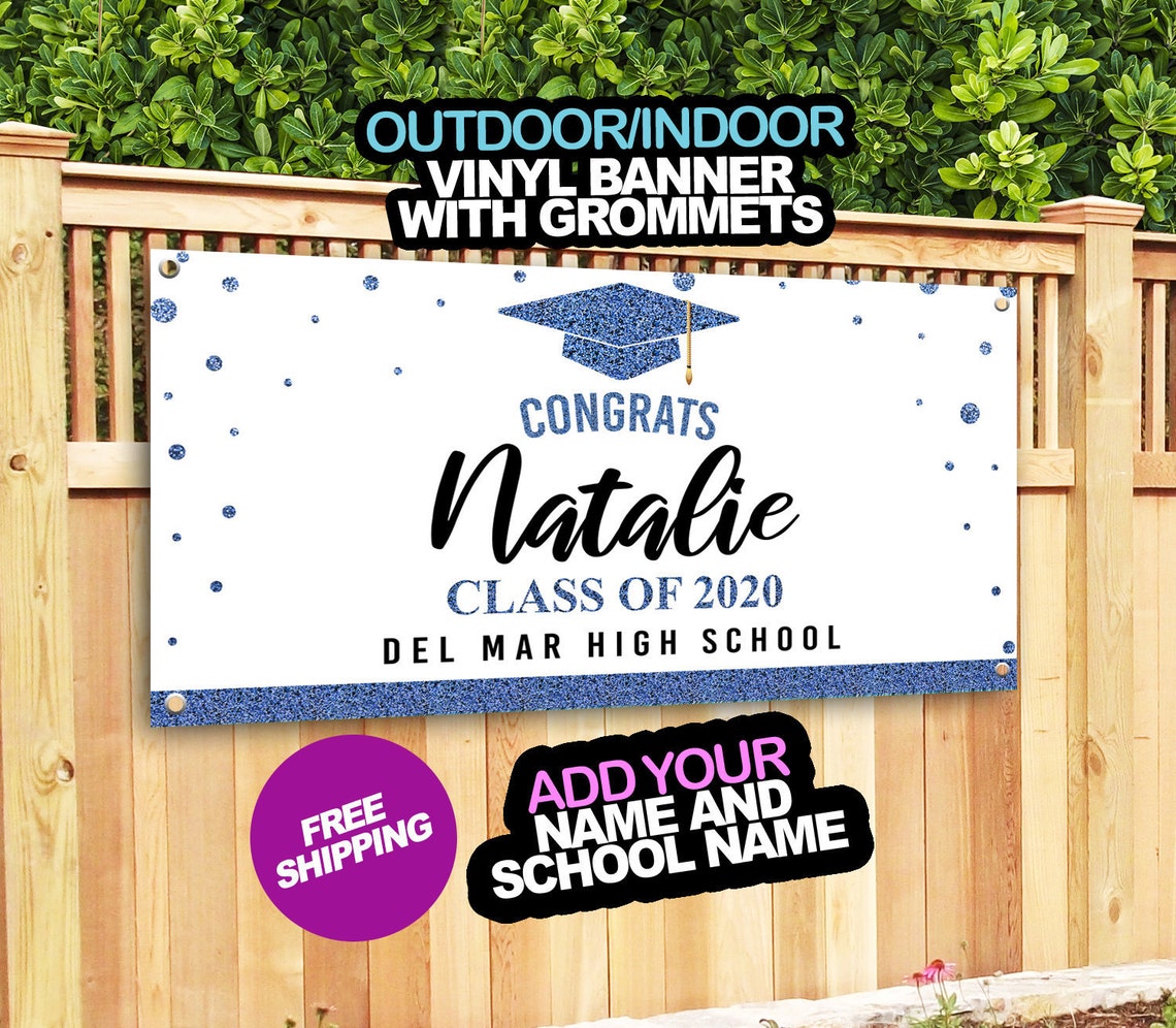 Graduation Banner – Class of 2025 | Custom High School or College Grad ...