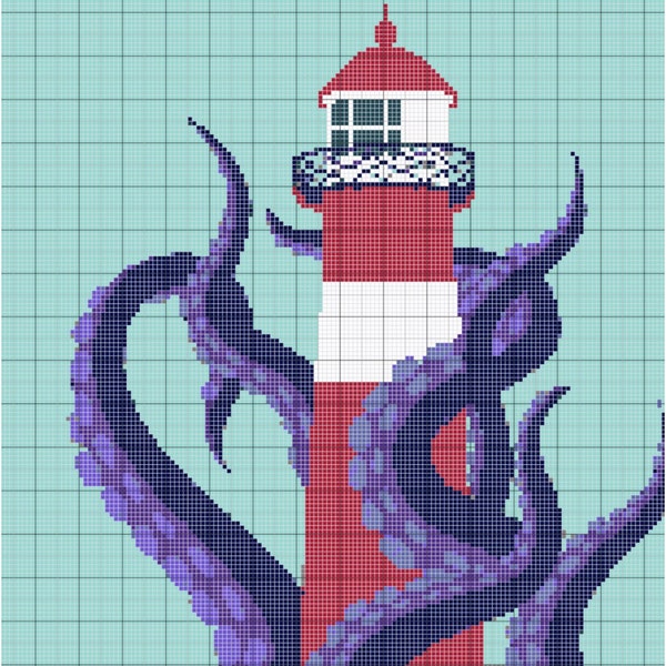 Kraken Cross Stitch Pattern - Etsy