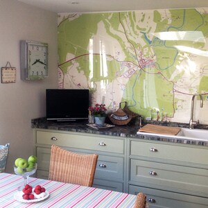 UK Custom Area Map Postcode Wallpaper Mural OS Ordnance Survey Non ...