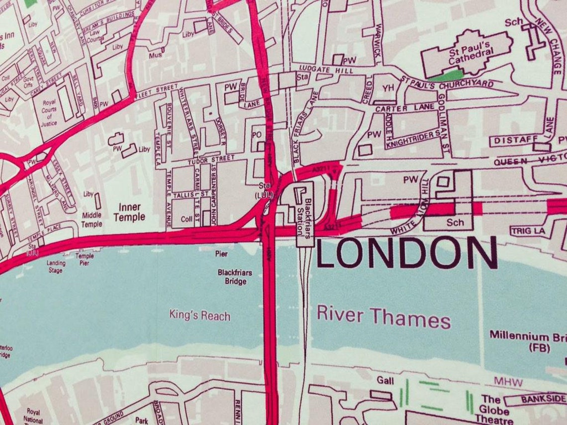 UK Custom Area Map Postcode Wallpaper Mural OS Ordnance - Etsy UK