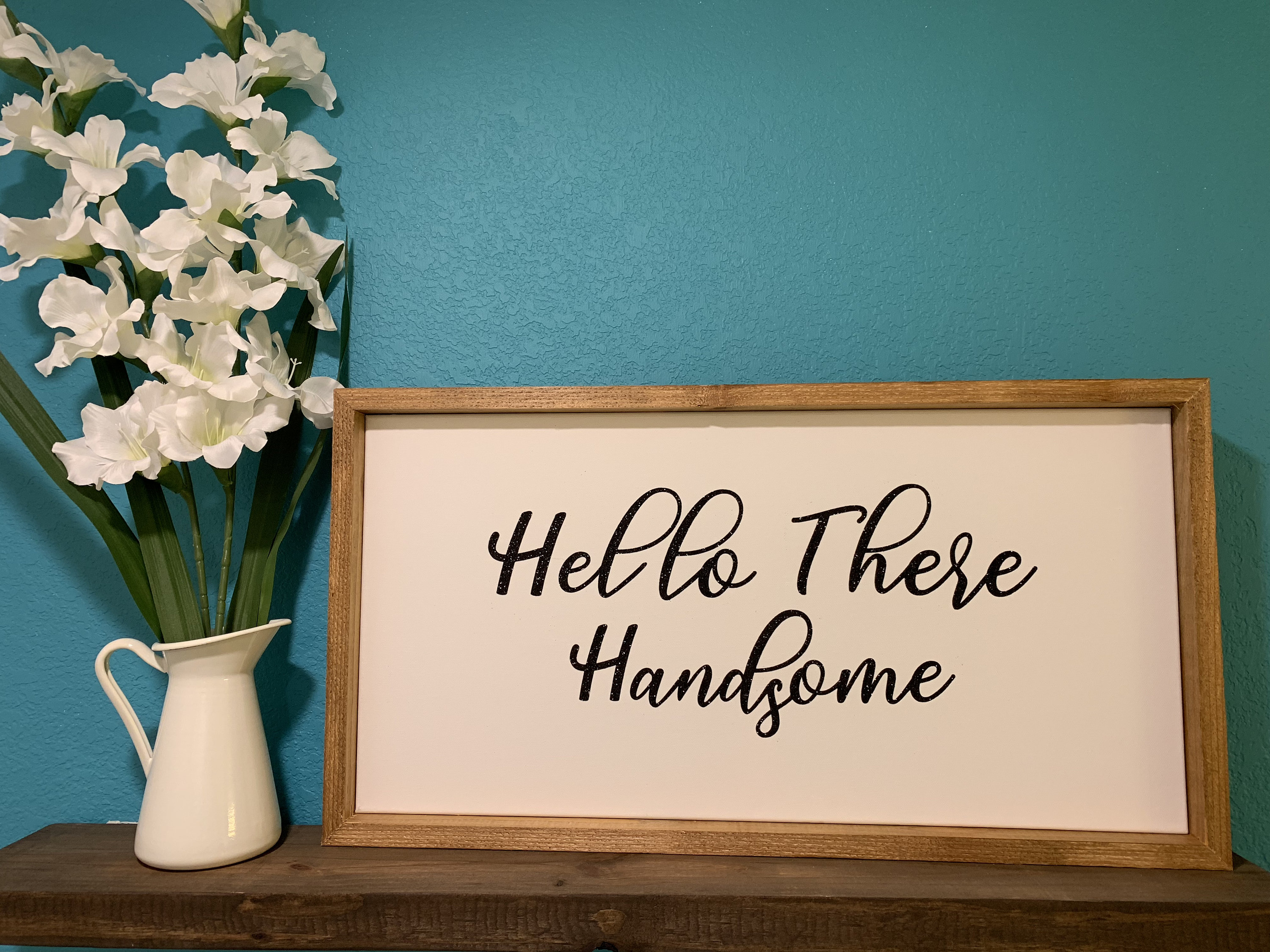 Hello There Handsome Framed Canvas - Etsy.de