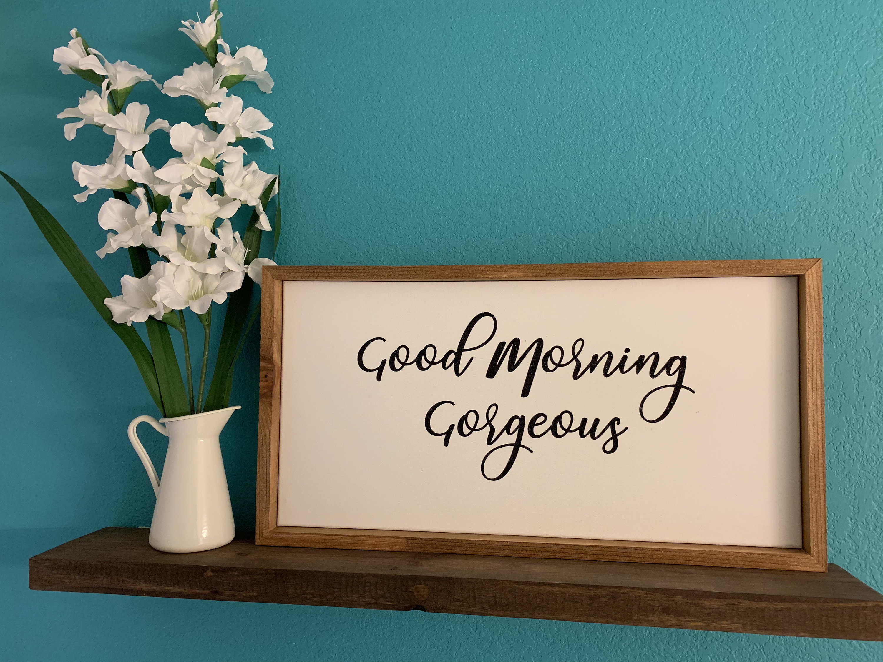 Good Morning Gorgeous Canvas With Wood Frame - Etsy UK