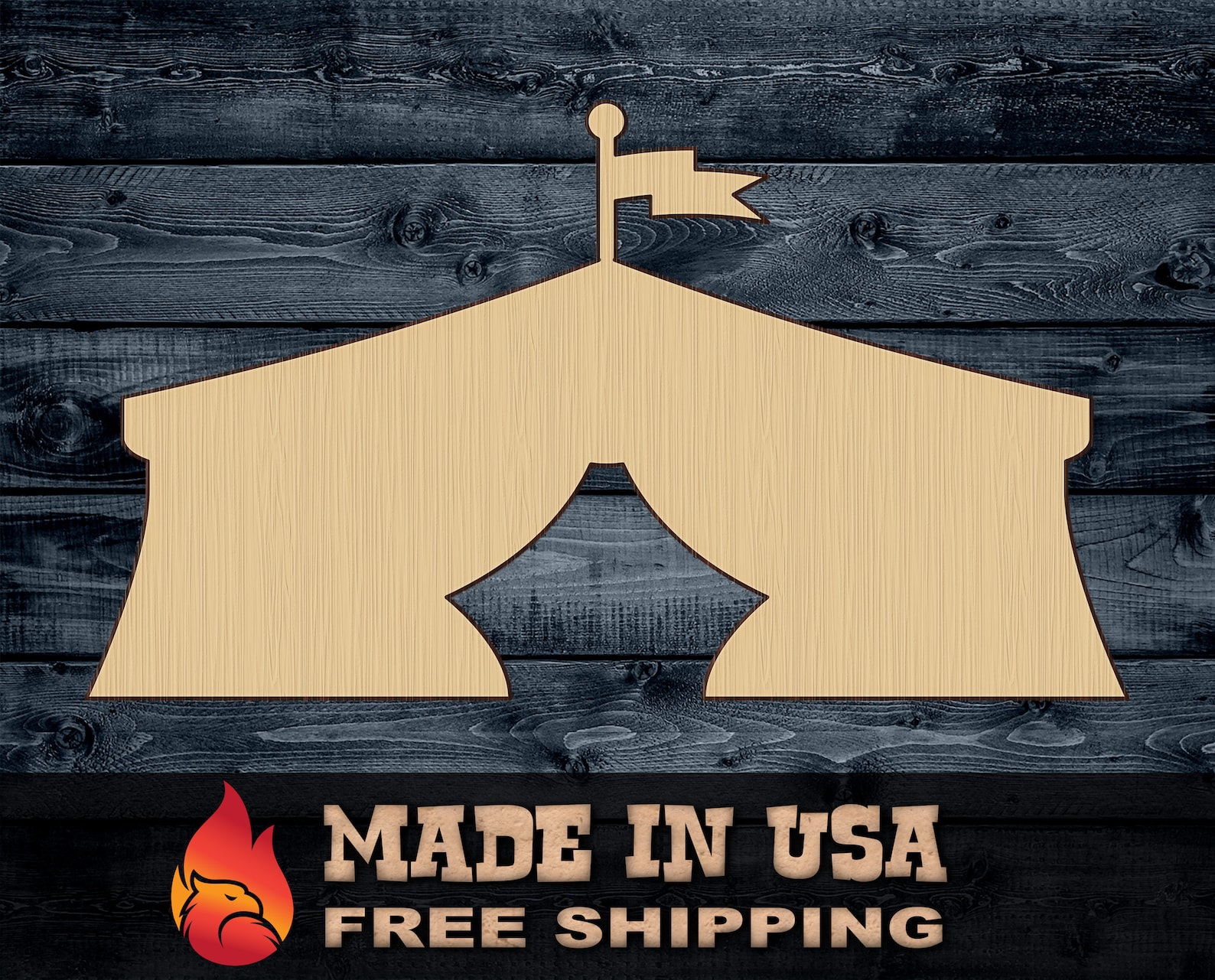 Circus Tent Shape Silhouette Blank Unpainted Wood Cutout Sign - Etsy