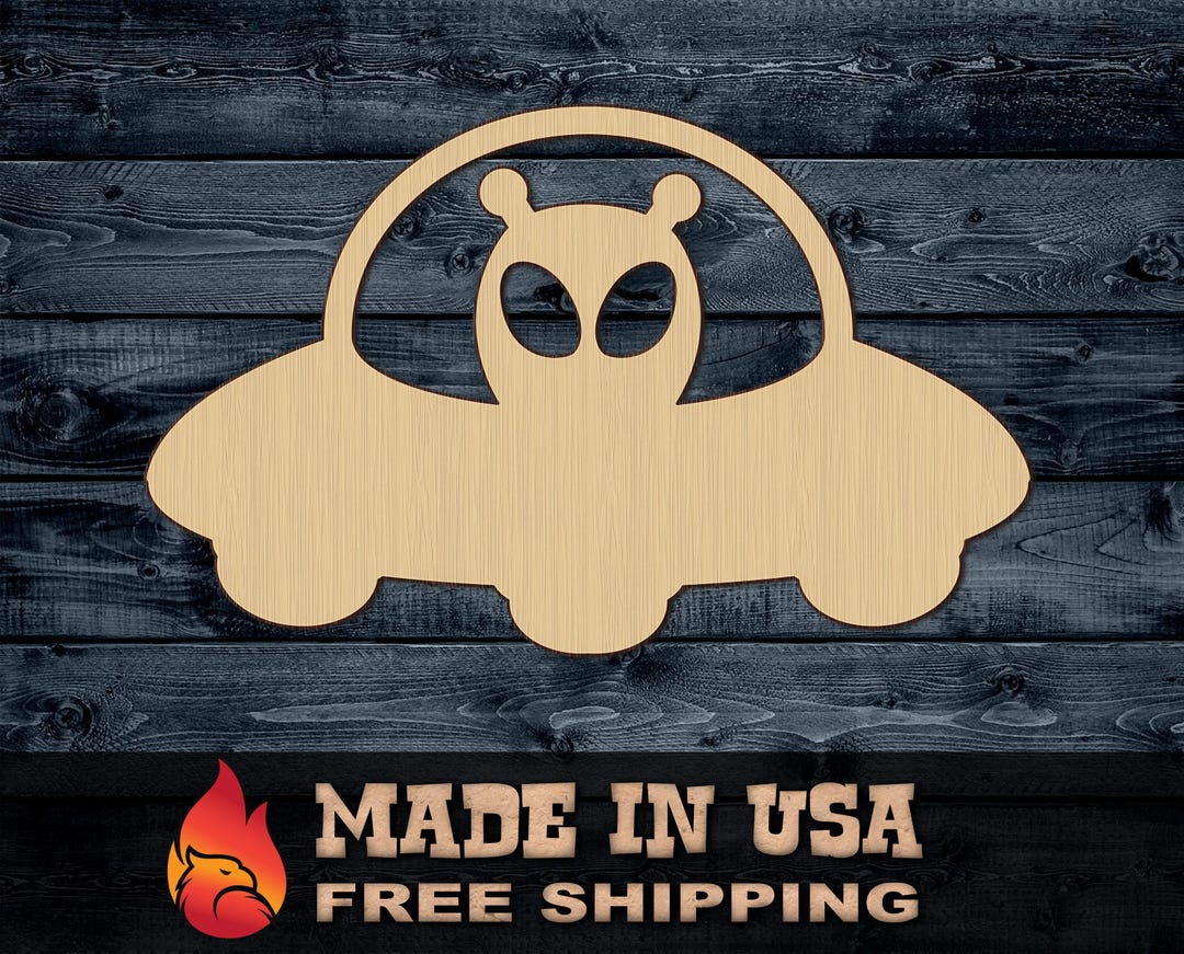 Wood Sign Cutout UFO Alien Flying Saucer Space Ship1/4 Inch Thick - Etsy