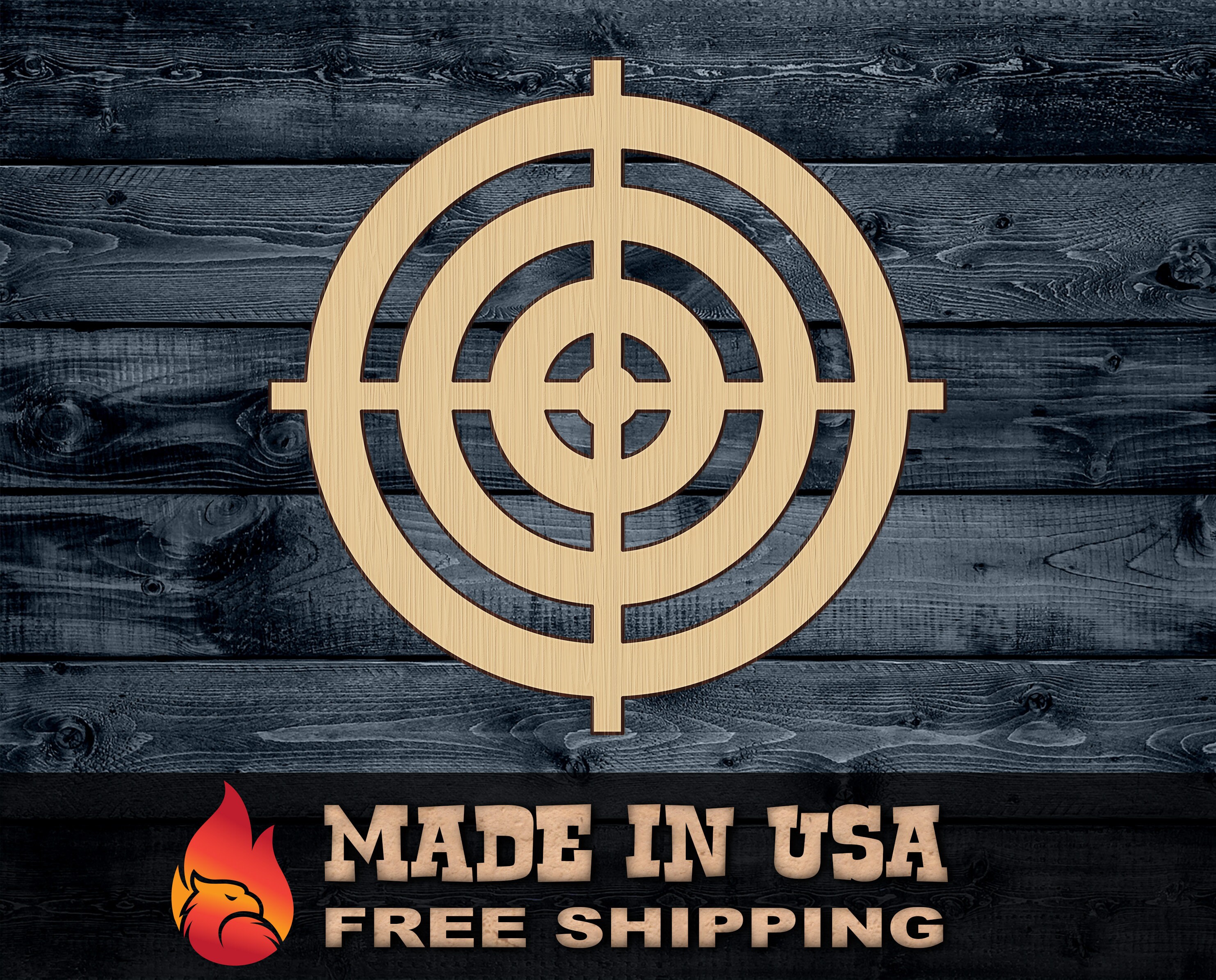 Target Aim Wood Cutout Shape Sign Silhouette 1/4 Inch Thick - Etsy