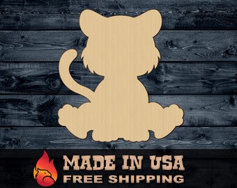Custom Tiger Boy Jungle Animal Wood Cutout Unpainted Name Raw Shape ...