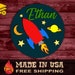 Multi-layered Rocket Space Gift Decor Custom Name Wood Cutout - Etsy
