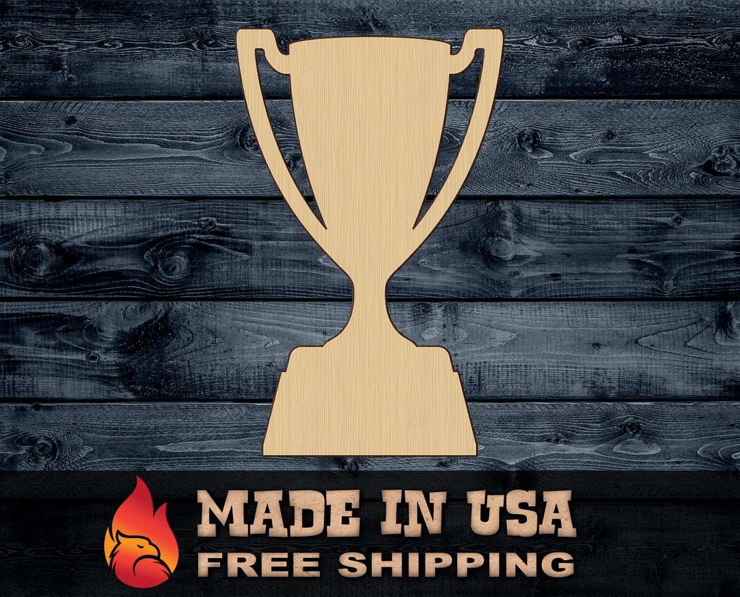 Trophy Prize Cup Wood Cutout Shape Silhouette Blank Unpainted - Etsy