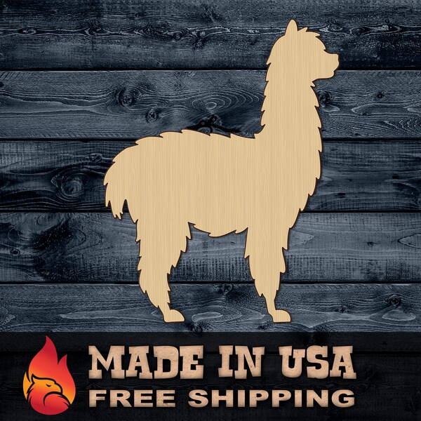 Llama Wood Cutout - Etsy