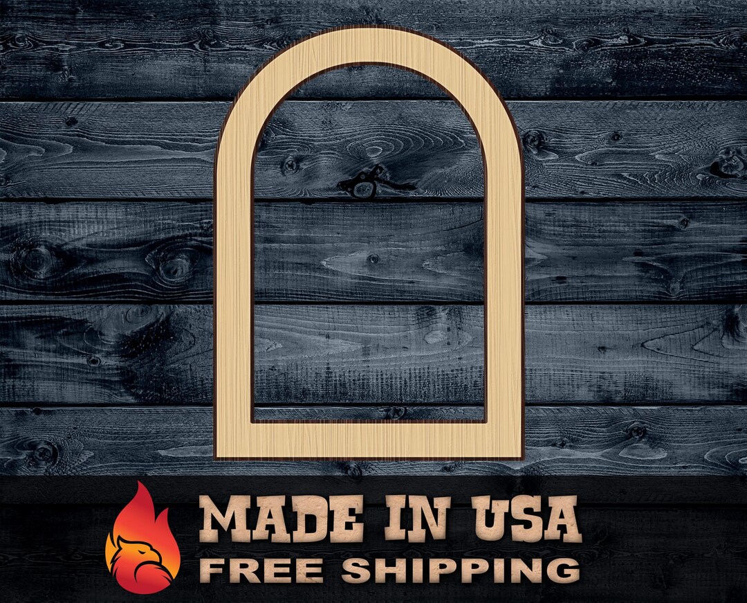 Wood Sign Cutout Arch Tomb Stone Door Window Frame Gate Grave Gift DIY ...