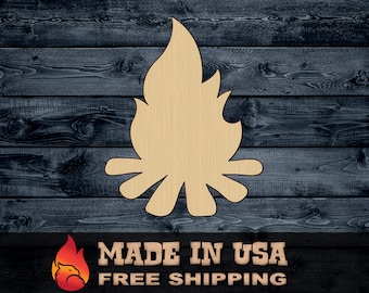Campfire Wood Cutout - Etsy