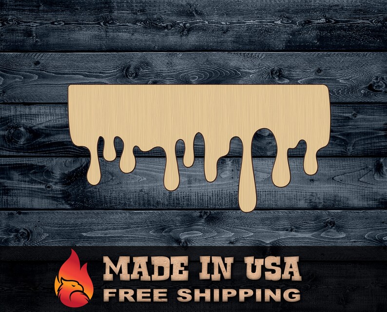 Blood Splatter Drip Water Splash Spill Wood Cutout Shape - Etsy
