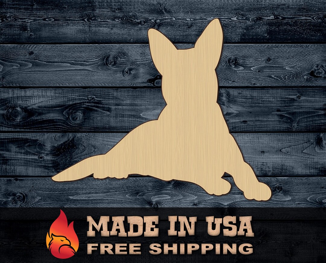Wood Sign Cutout Dog German Shepherd Pup Pet Animal Gift DIY Blank ...