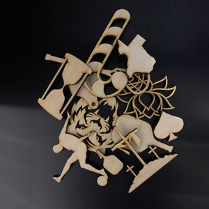 Splash Water Drip Ocean Wave Tide Splash Spill Gift DIY Wood Cutout ...