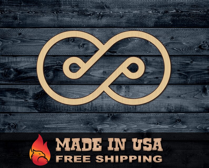 Infinity Symbol Loop Wood Cutout Shape Contour Unpainted Sign | Etsy