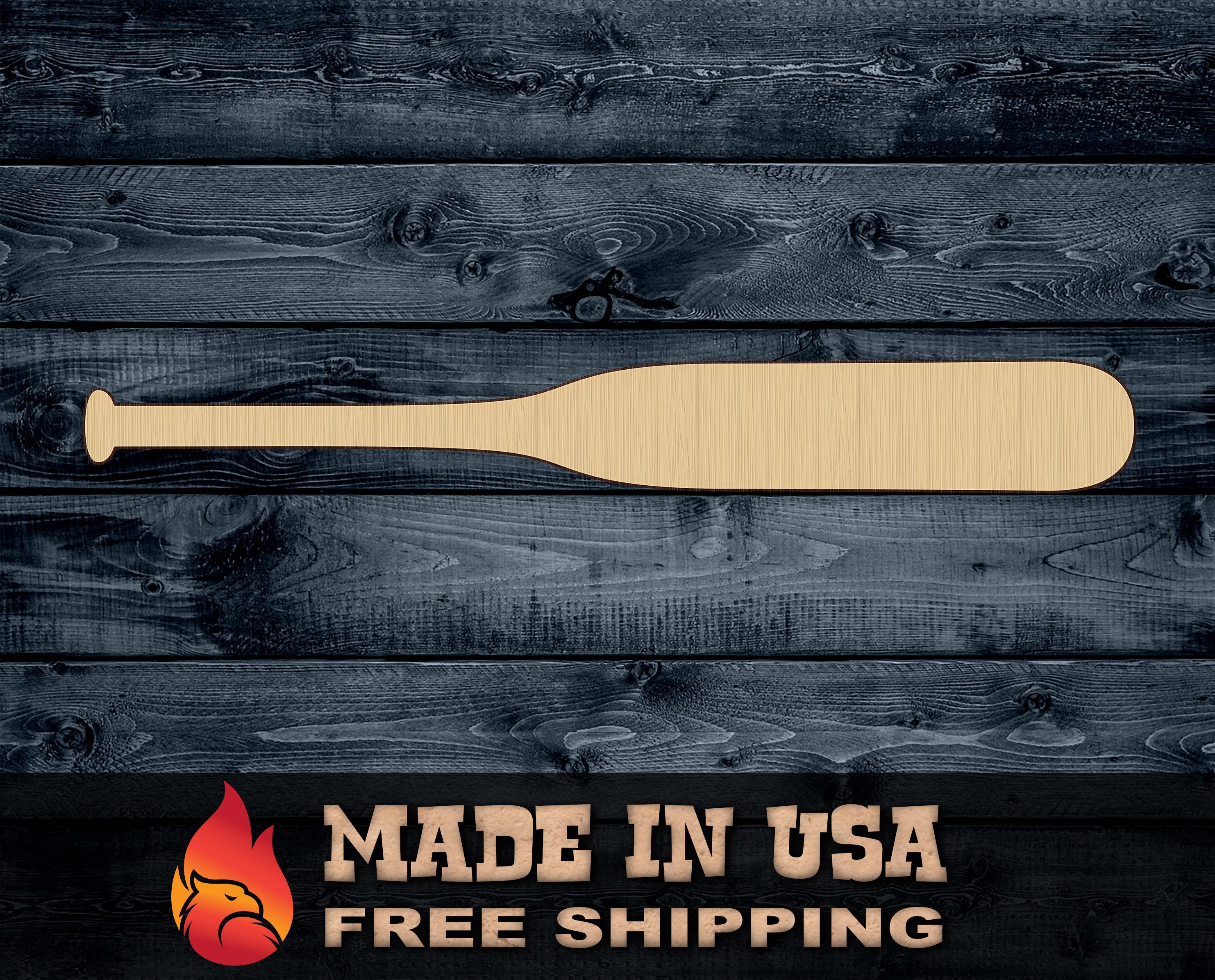 Baseball Bat Stick Sport Shape Blank Unpainted Wood Cutout | Etsy