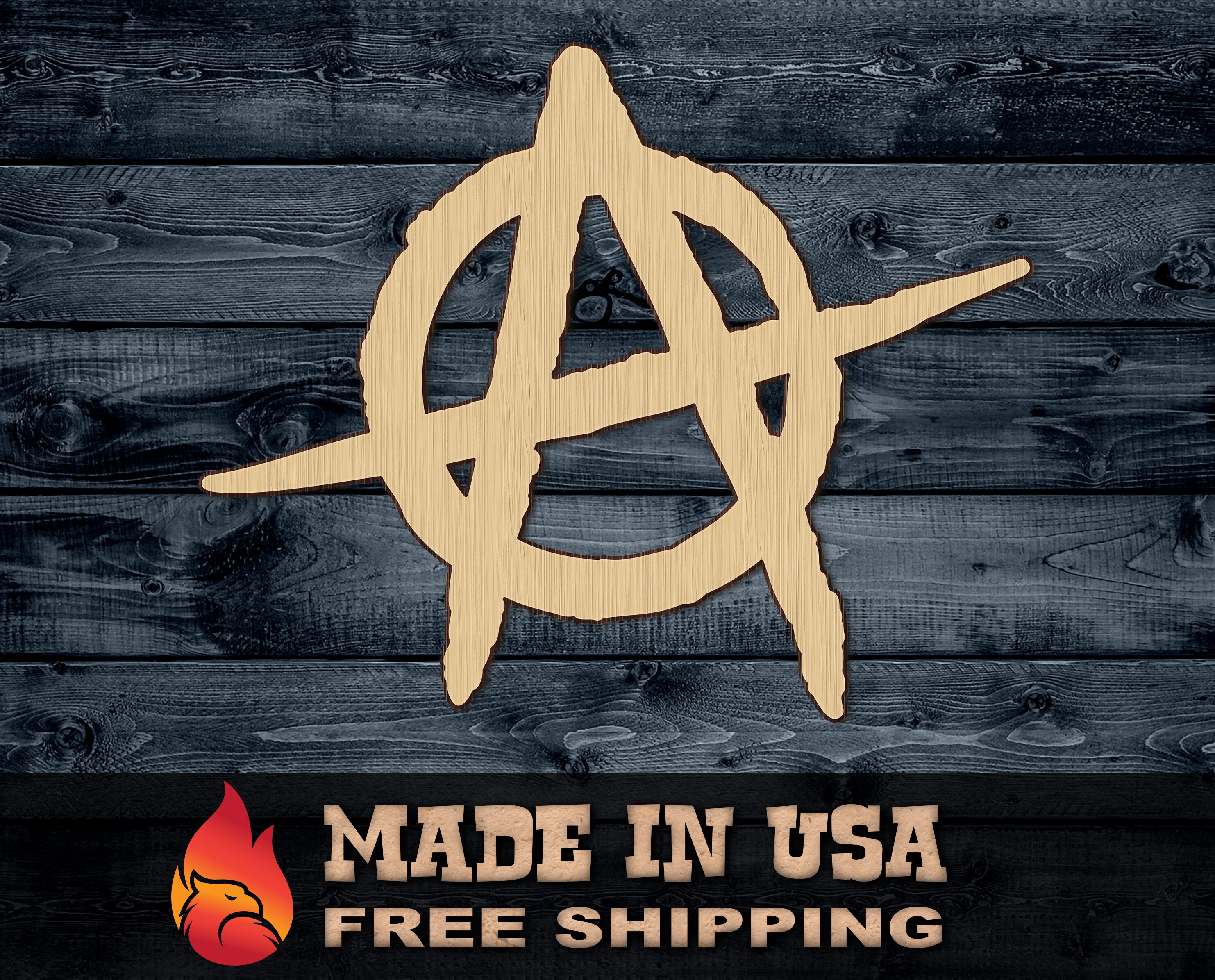 Anarchy Chaos Rebellion Revolution Riot Wood Cutout Shape | Etsy