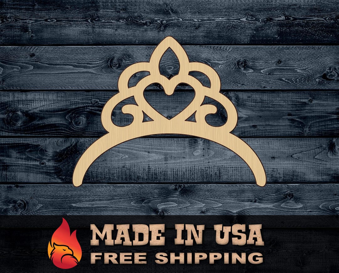 Wood Sign Cutout Tiara Wedding Princess 1/4 Inch Thick - Etsy