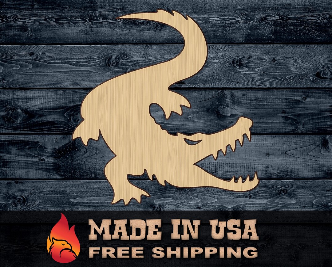 Wood Sign Cutout Crocodile Alligator Reptile Danger 1/4 Inch Thick - Etsy