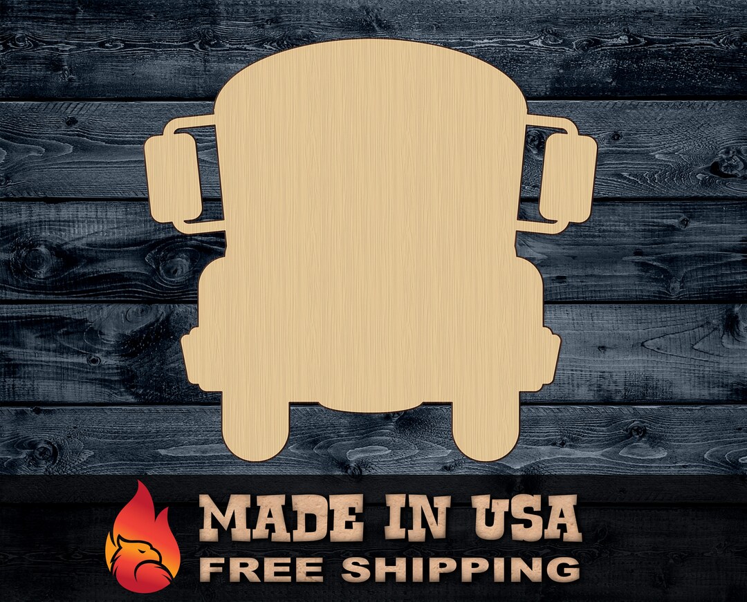 School Bus Gift DIY Wood Cutout Shape Silhouette Blank Unpainted Sign 1 ...