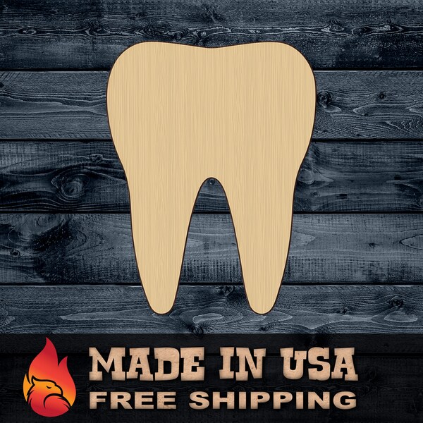Tooth Wood Cutout - Etsy